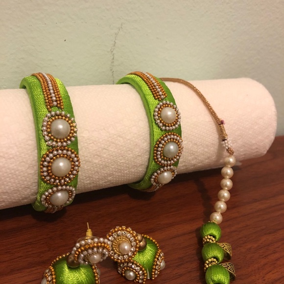 Salwar Kameez | Jewelry | Indian Thread Necklace Jewelry Set | Poshmark